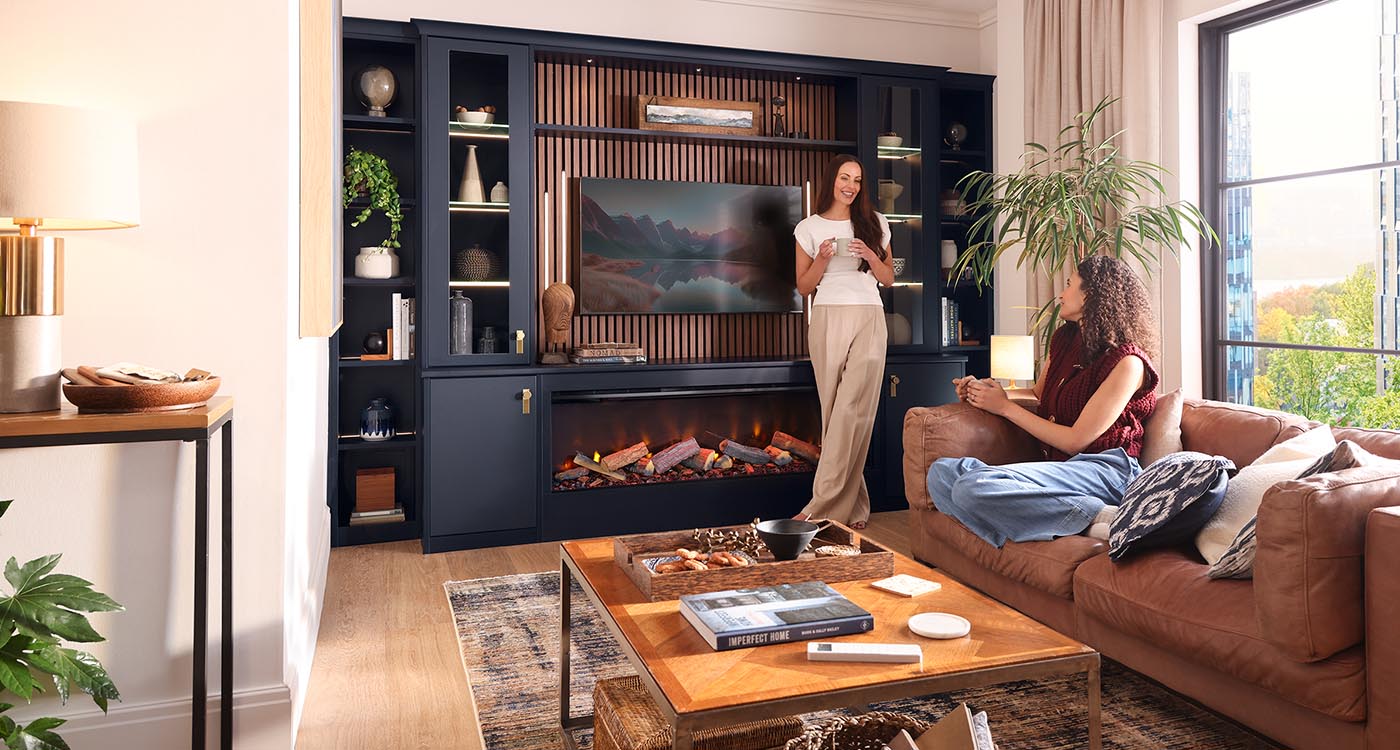 Fitted Corner TV Units | Bespoke Built-in Media Units | Sharps