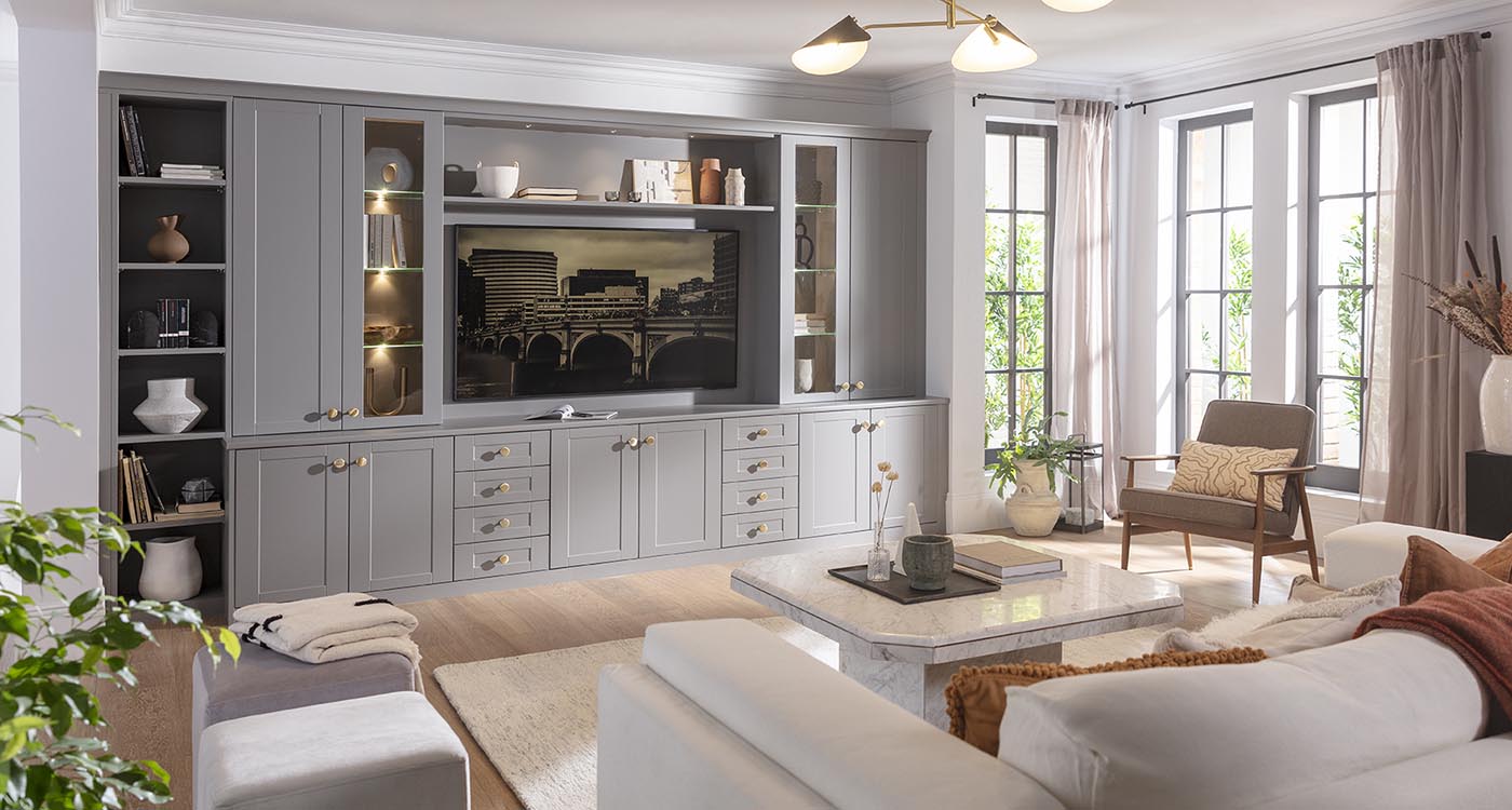 How to plan a media unit for any size TV | Sharps