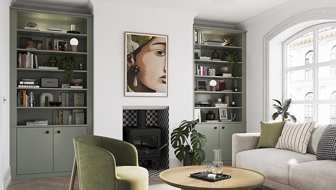 8 Modern alcove cupboards and shelving ideas | Sharps