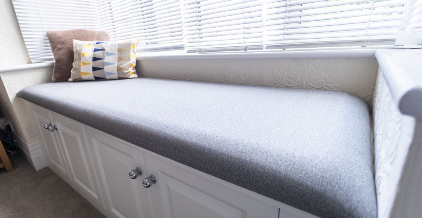 Bay window with seat pad | Sharps