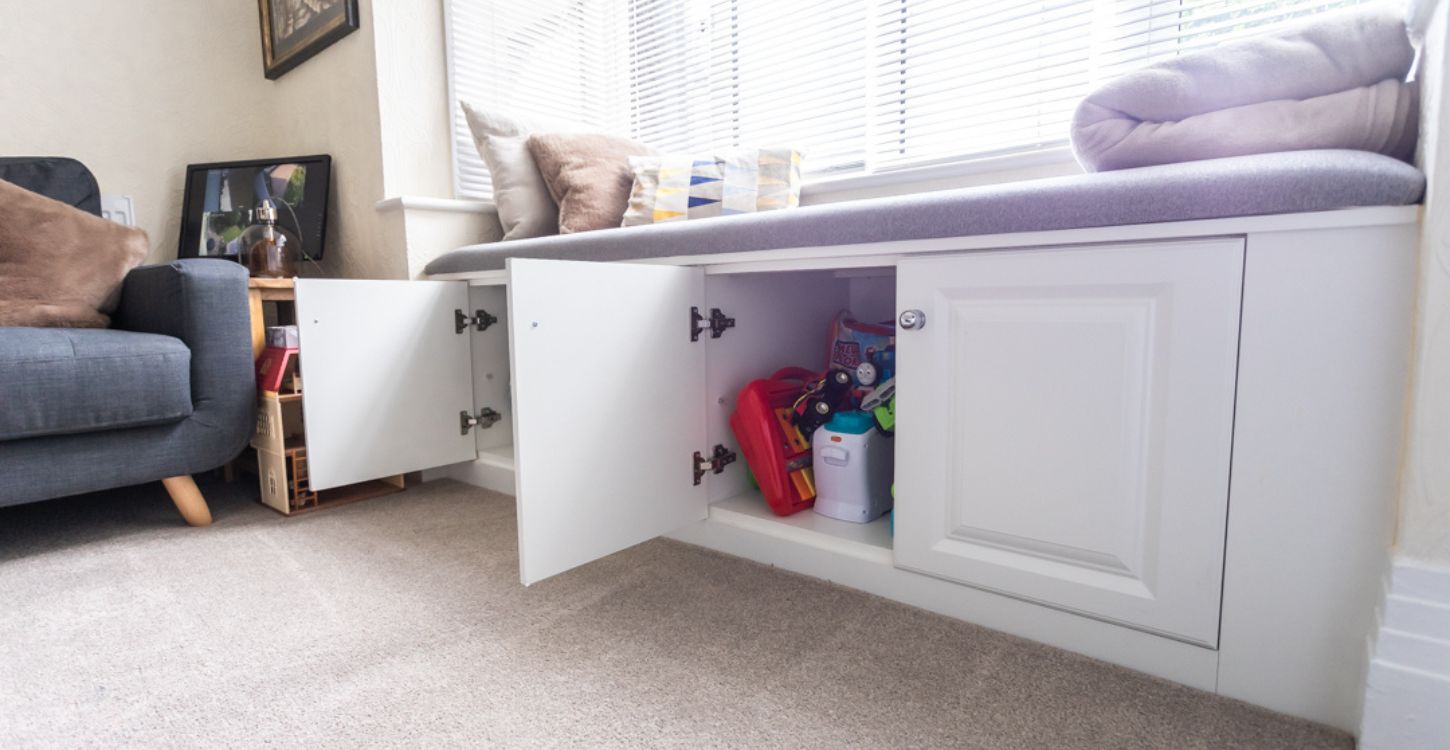 Bay window with seat pad | Sharps