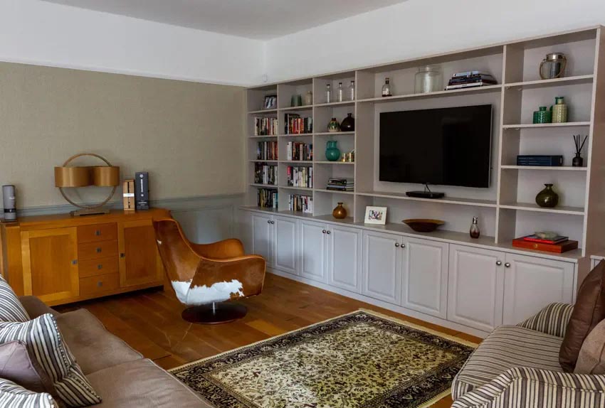 An impressive bespoke media unit | Sharps