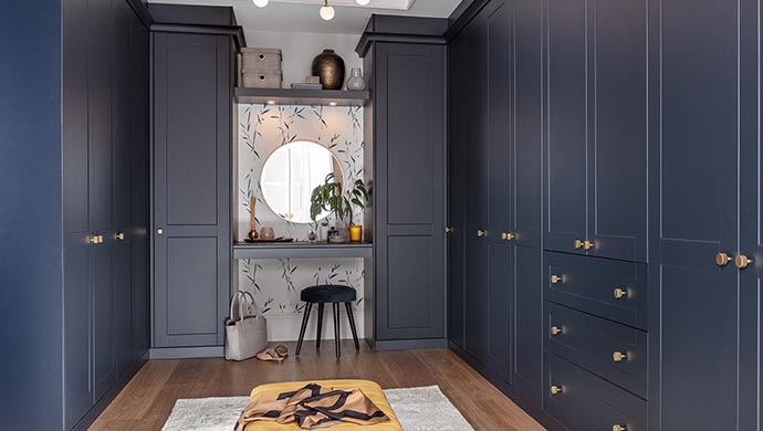 Creating a bedroom space for getting ready to go out