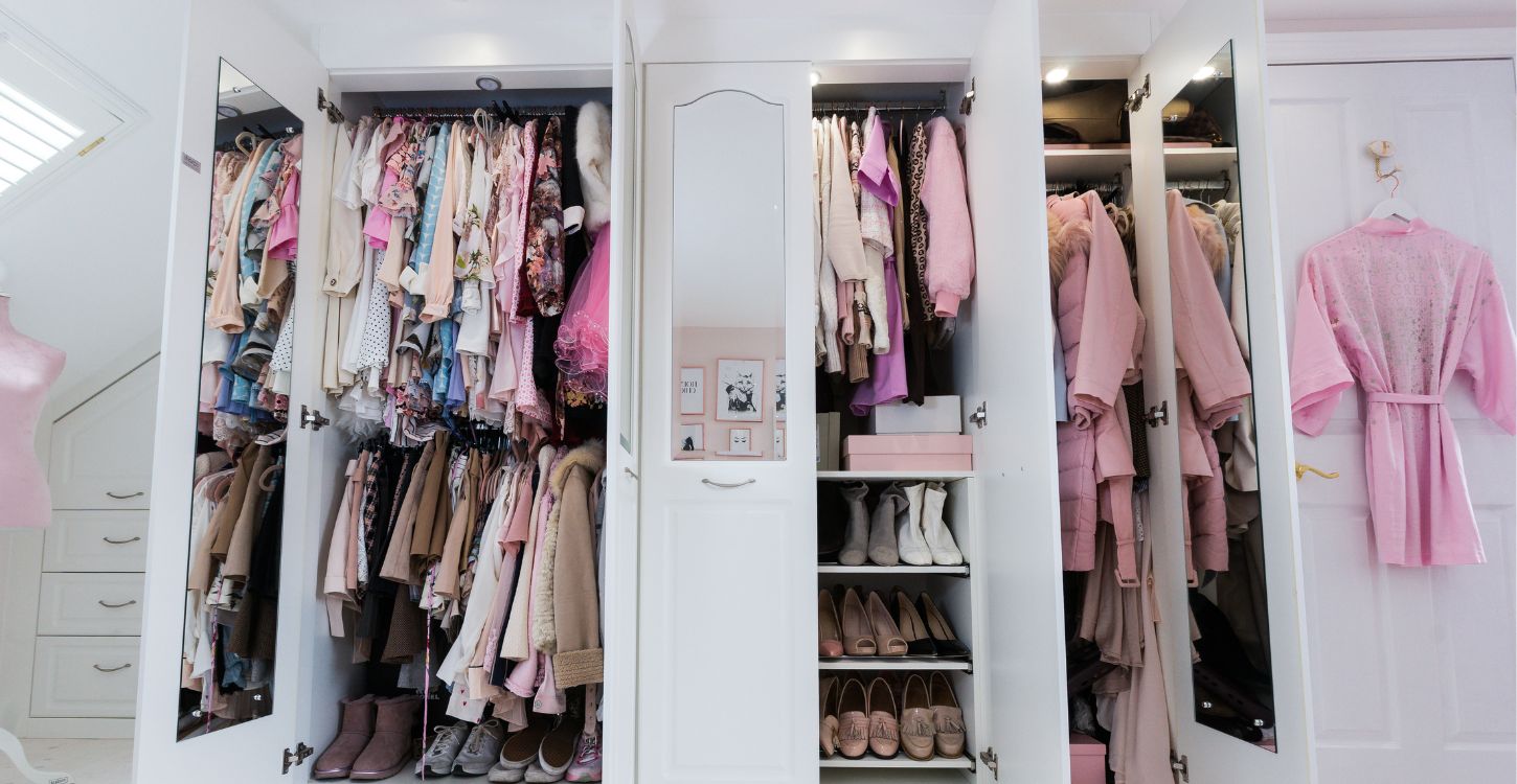 Freddy’s luxurious bedroom and dressing room in her loft conversion