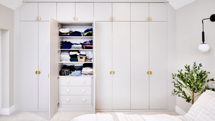 How to maximise wardrobe space for sloped ceilings | Sharps