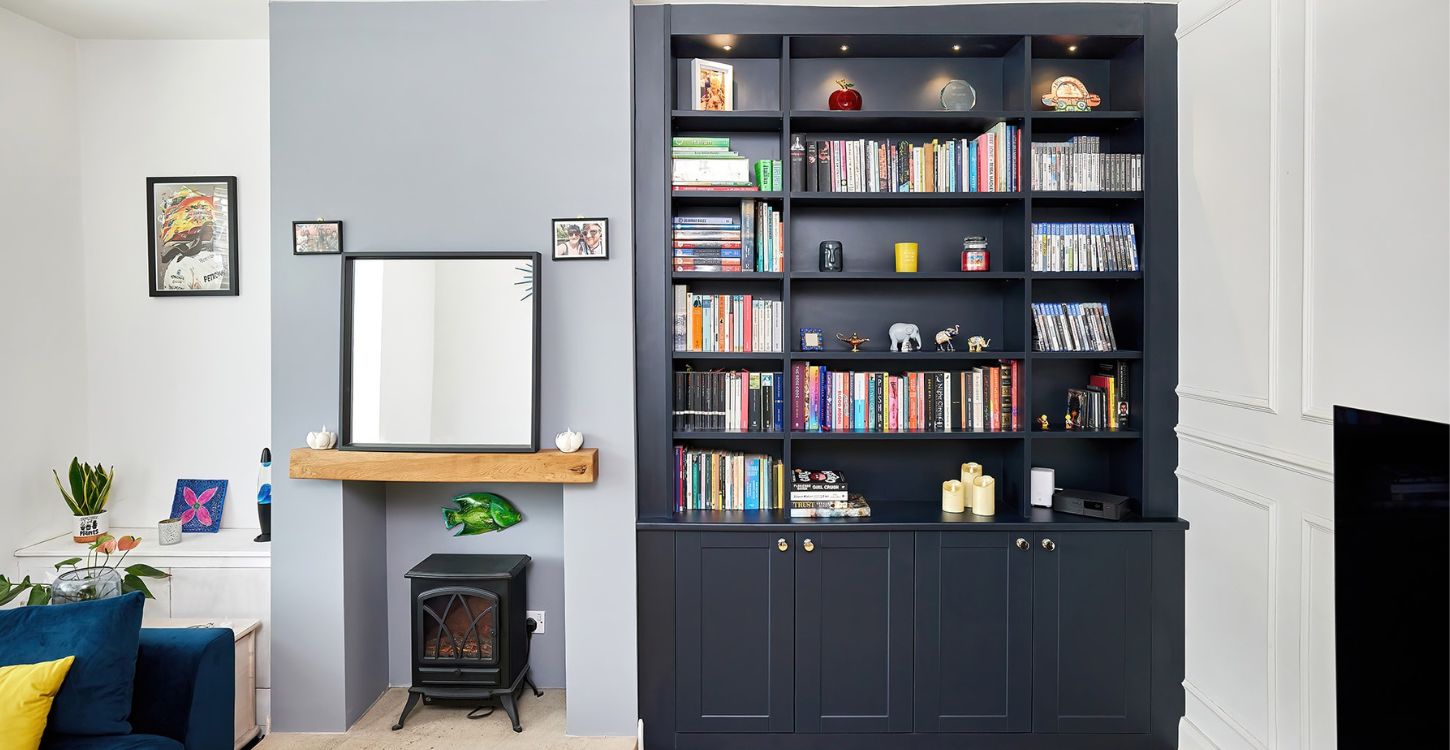 Lucy's beautiful built-in bookcase | Sharps