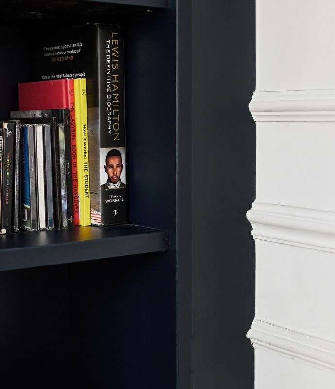 Lucy's beautiful built-in bookcase | Sharps