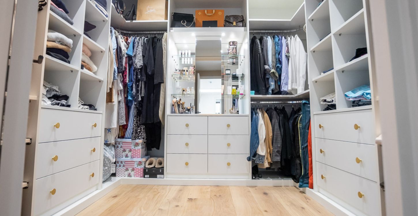 Maddie’s Walk-in Wardrobe helps her to be beautifully organised | Sharps