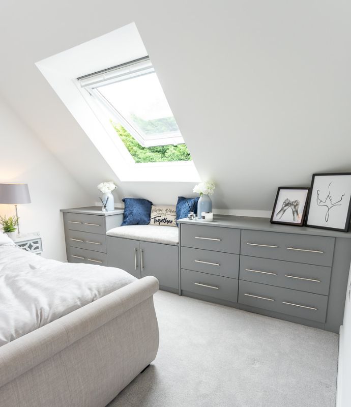 Made-to-measure wardrobes with a sloped ceiling | Sharps