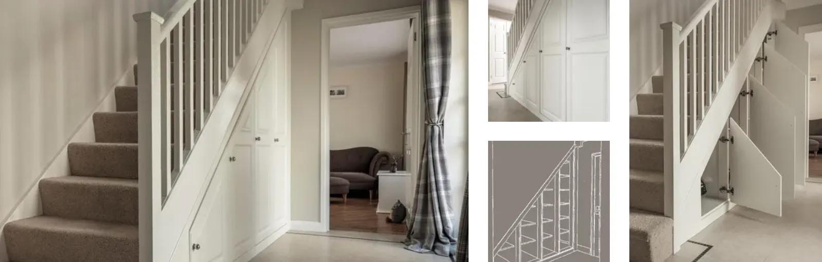 How Fitted Understairs Storage Improved This Landing | Sharps