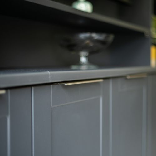 Media unit in graphite is the perfect home for lisa's tv | Sharps