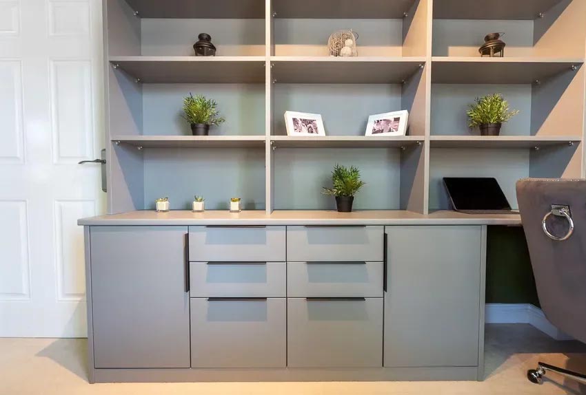 Slate Grey contemporary home office | Sharps