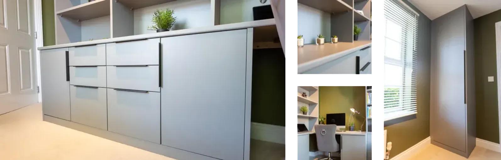 Slate Grey contemporary home office | Sharps