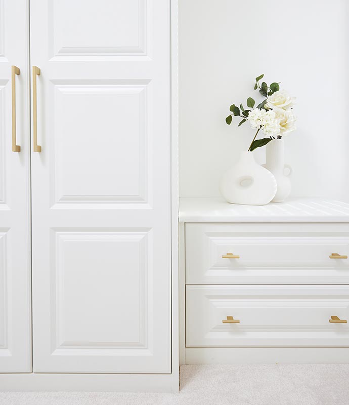 Spare Room Transformed Into Luxury Neutral Dressing Room | Sharps