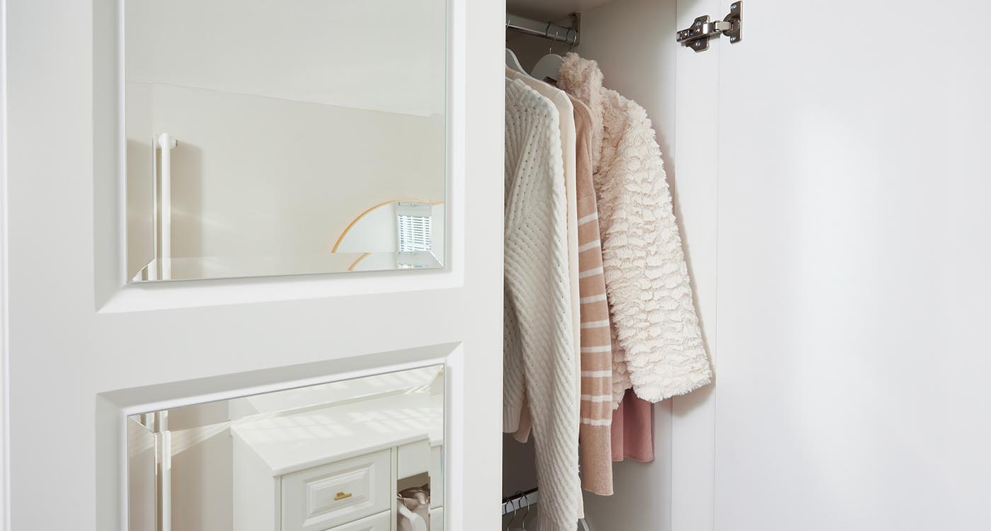 Spare Room Transformed Into Luxury Neutral Dressing Room | Sharps