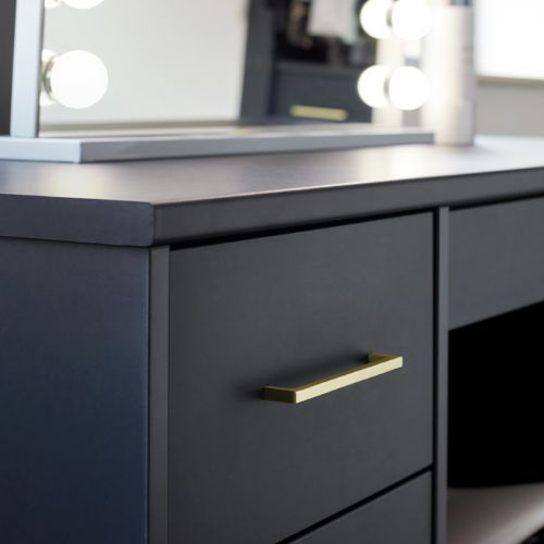 Stunning blue walk-in wardrobe for TV Presenter Josie | Sharps