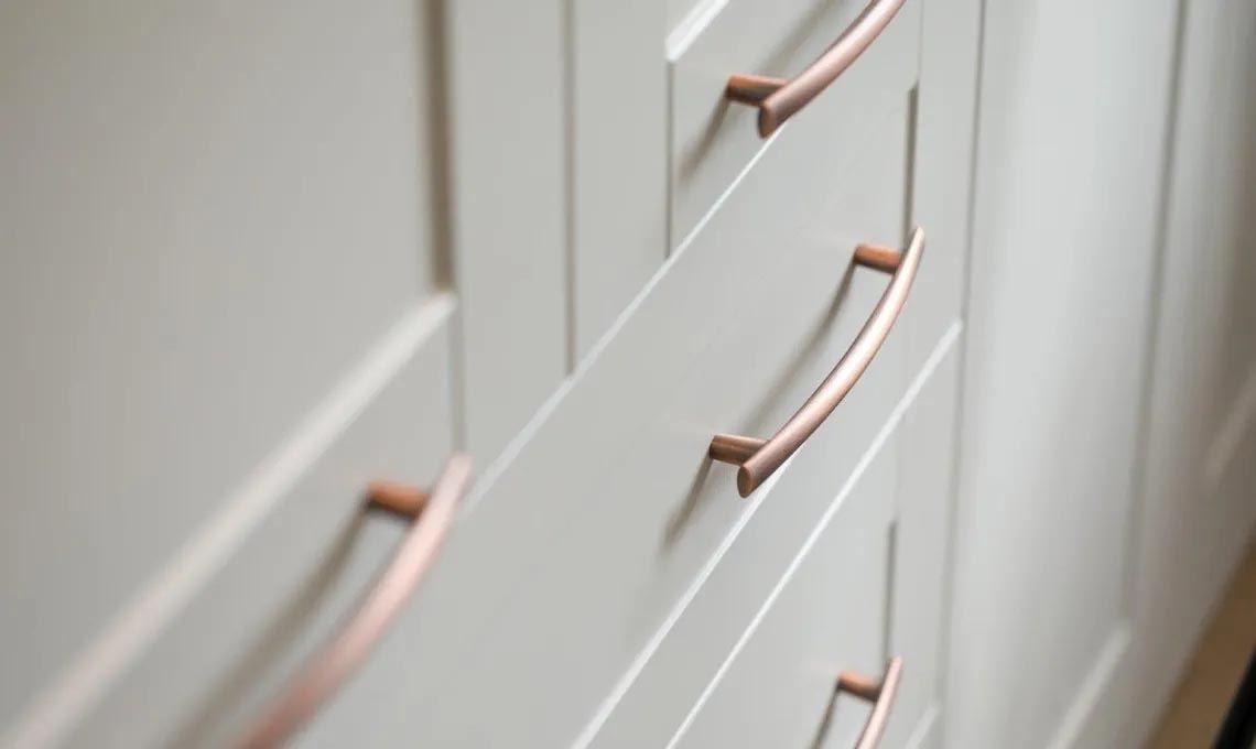 Stunning grey and copper dressing room transformed | Sharps