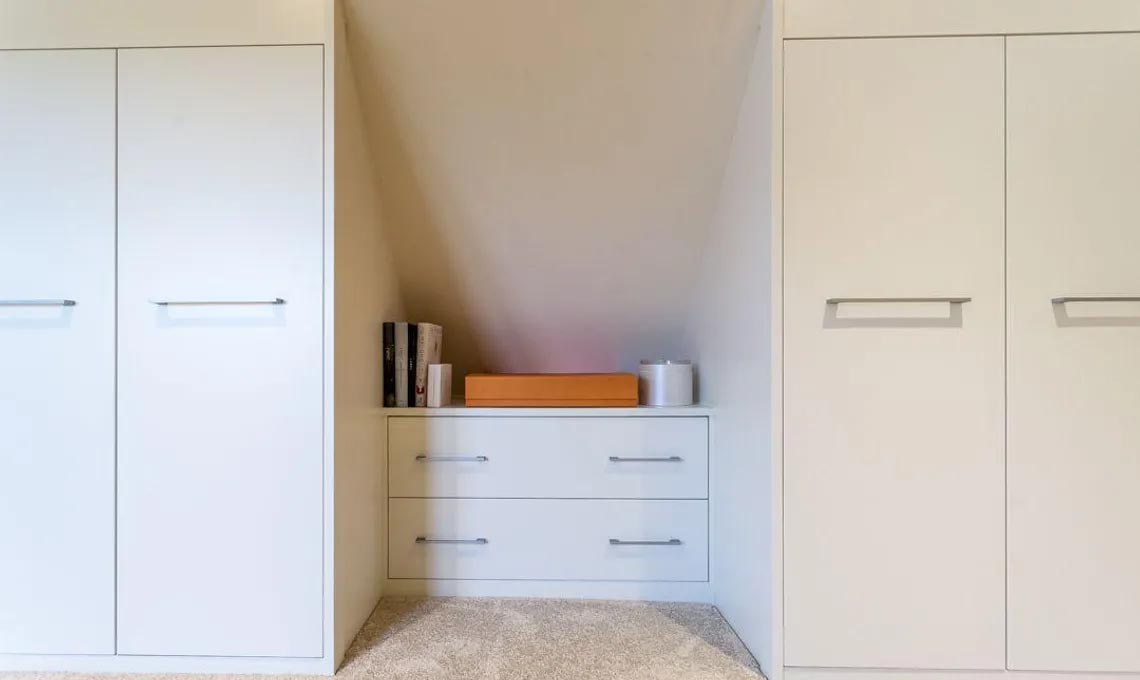 Taking beautiful storage space to another level in an awkward loft ...