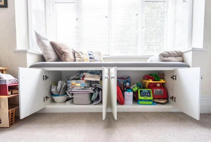 Transforming awkward bay windows with seating and storage | Sharps