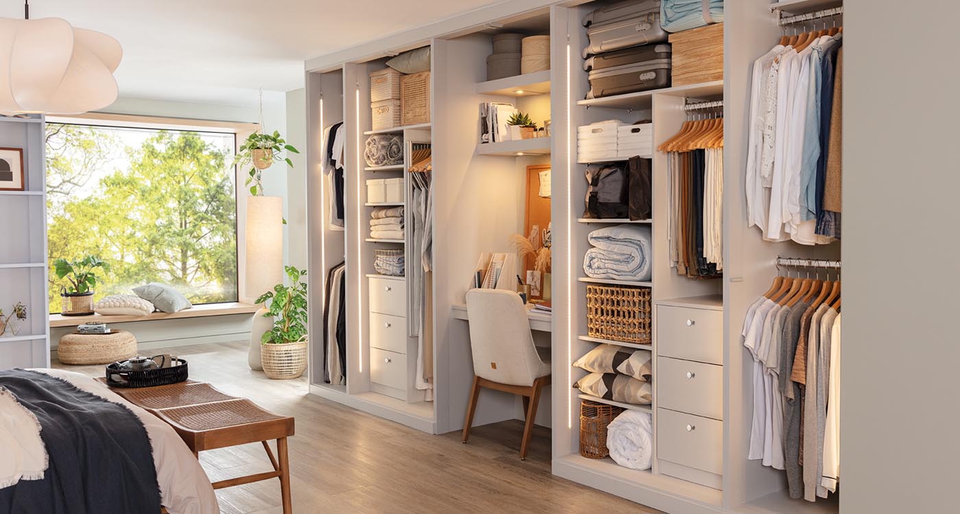 Cloffice (Closet & Office) Design & Storage Solutions | Sharps