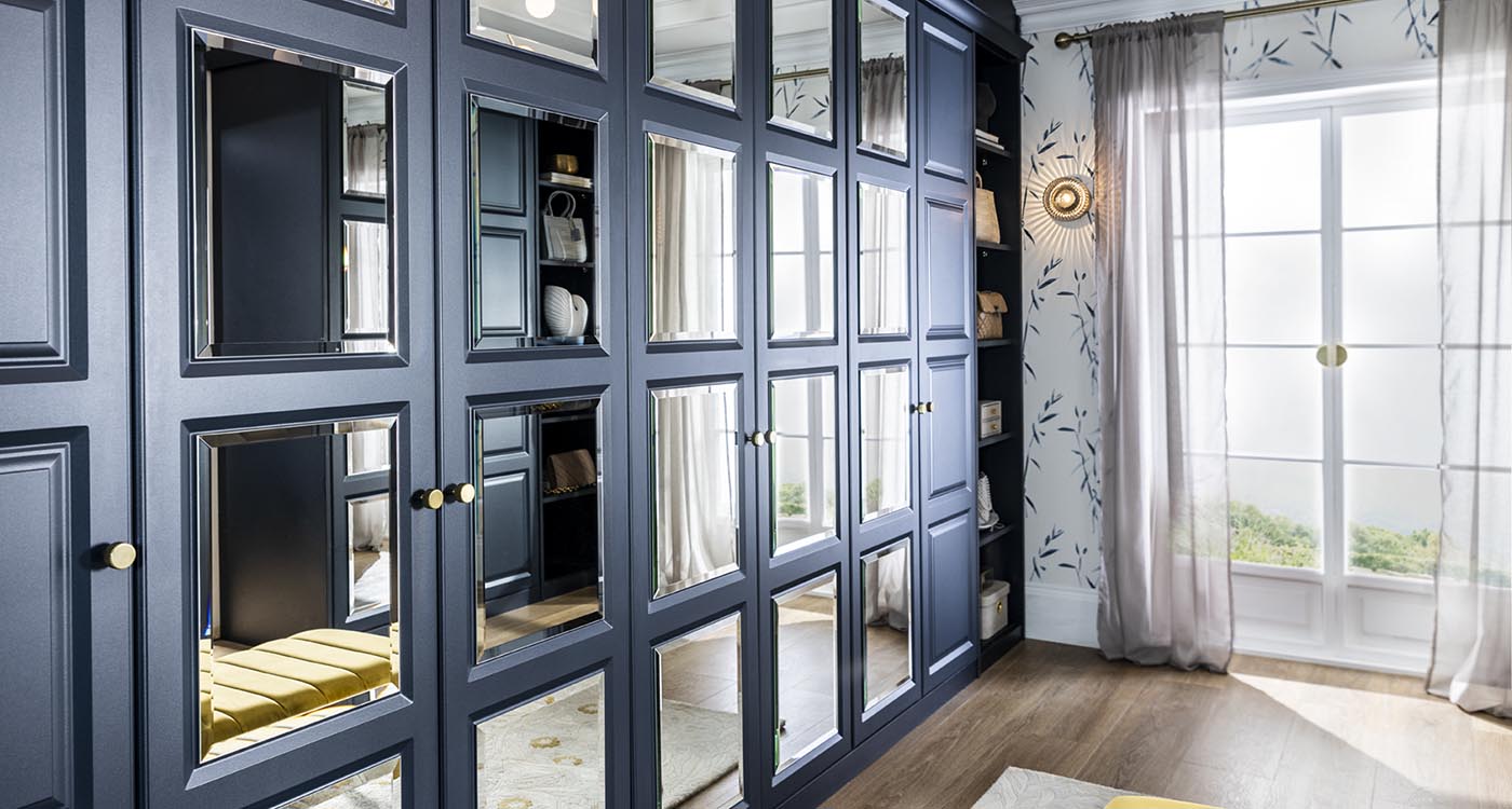 Blue Fitted Wardrobes | Bespoke Bedroom Storage | Sharps