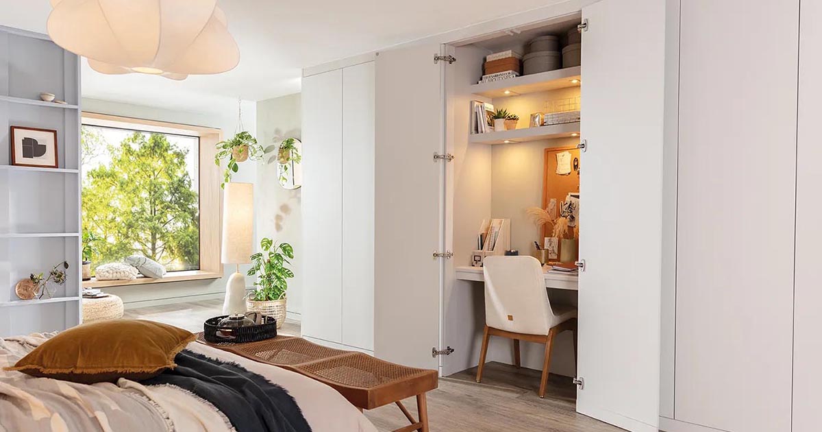 Cloffice (Closet & Office) Design & Storage Solutions | Sharps