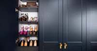 Blue Fitted Wardrobes | Bespoke Bedroom Storage | Sharps