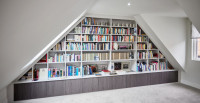 Tailor-made bookcase for a loft reading room | Sharps