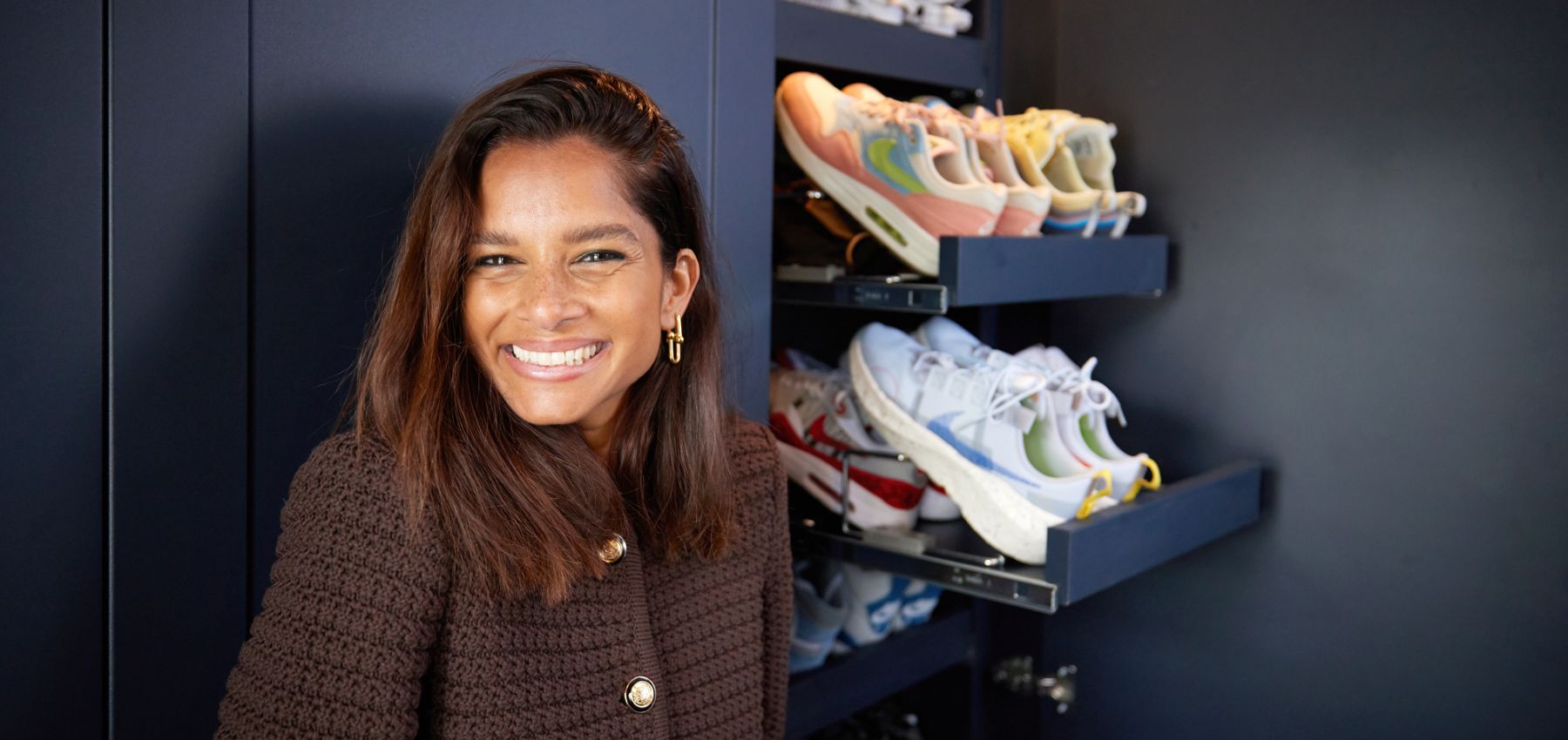 Dilly Carter’s beautifully organised dressing room | Sharps