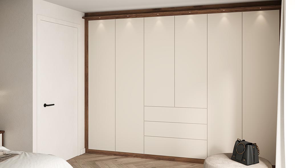 Cream and walnut modern home office | Harmony | Sharps