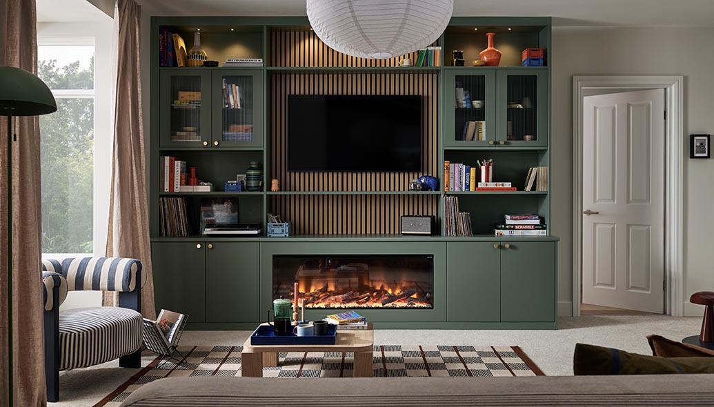 Stylish Living Room Fitted Furniture and Storage | Manhattan | Sharps