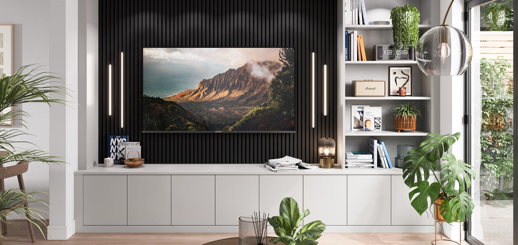 How to plan a media unit for any size TV | Sharps